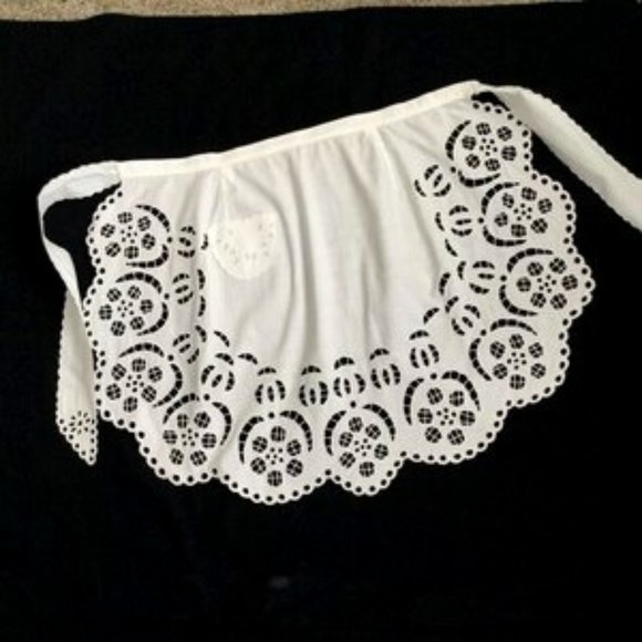 Other | Embroidered White Lace Apron Costumes Halloween | Poshmark